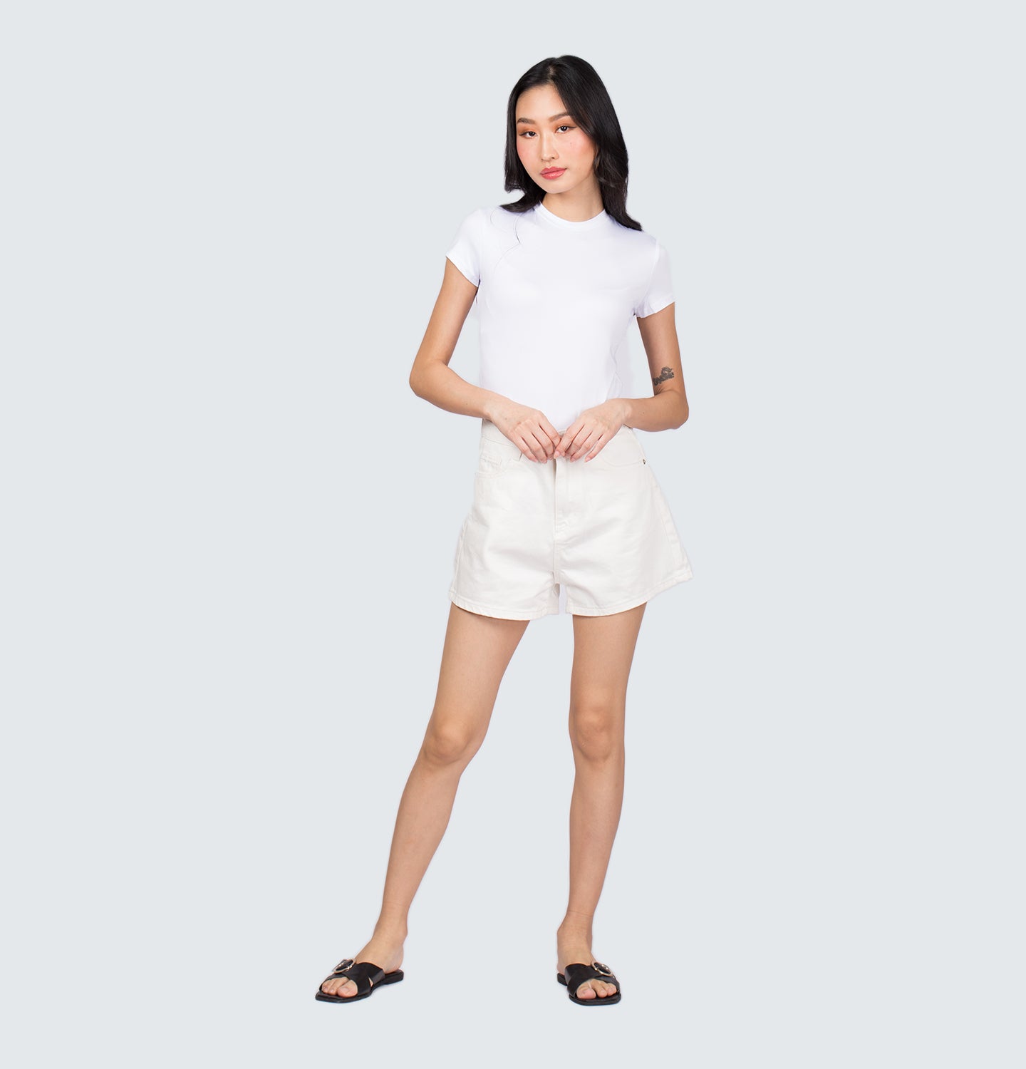 Hemera Mom Fit Denim Shorts – Mantou Clothing